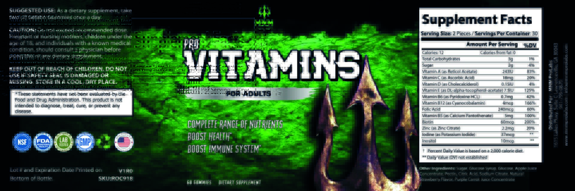 PRO-VITAMINS Premium Gummies - MNM ProLabs